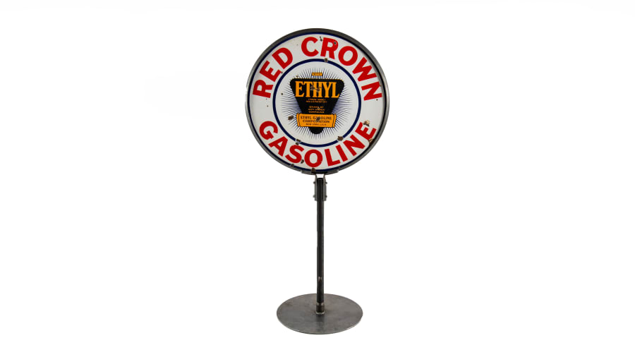 Red Crown Double-Sided Porcelain Curb Sign for Sale at Auction - Mecum ...