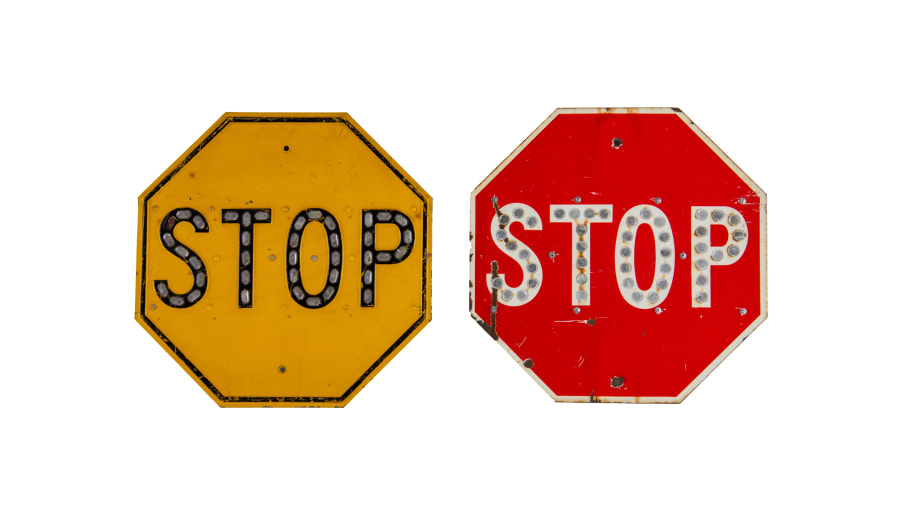 Stop Signs Single-Sided Traffic Sign, Lot of 2 for Sale at Auction ...