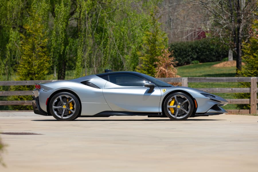 Silver Ferrari Sf90 Stradale