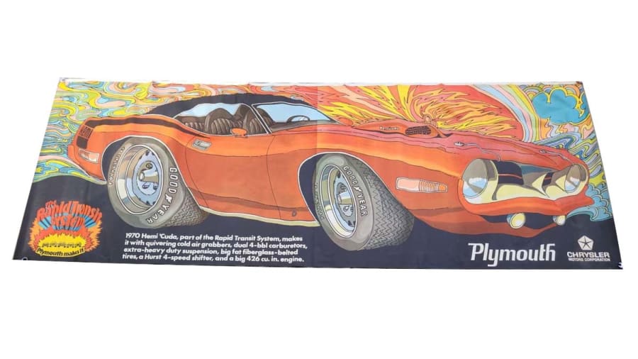 1970s Hemi Cuda Dealership Billboard for Sale at Auction - Mecum Auctions