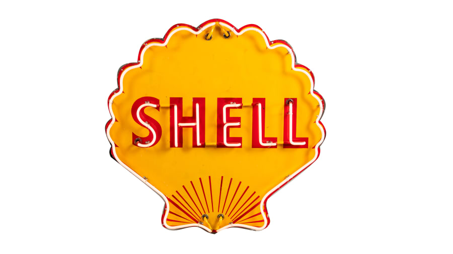 Shell Single-Sided Porcelain Neon Sign for Sale at Auction - Mecum Auctions