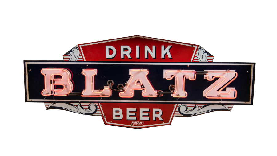 Blatz Beer Single-Sided Porcelain Neon Sign for Sale at Auction - Mecum ...