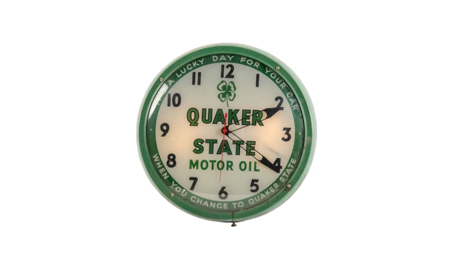 1954 Quaker State Lighted Clock for Sale at Auction - Mecum Auctions