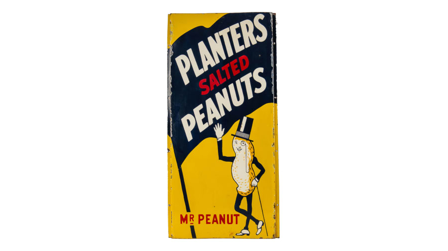Planters Salted Peanuts Single-Sided Porcelain Sign for Sale at Auction ...