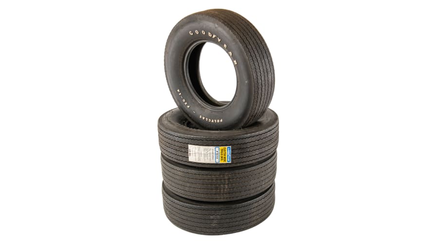Goodyear Custom Wide Tread Polyglass F70-14 Tires, Lot of 4 for Sale at Auction - Mecum Auctions