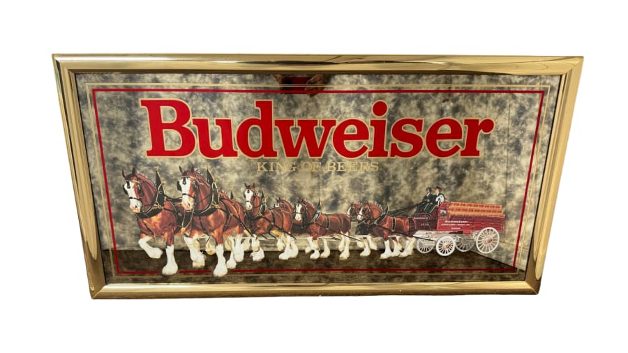 Budweiser Single-Sided Mirror Sign for Sale at Auction - Mecum Auctions