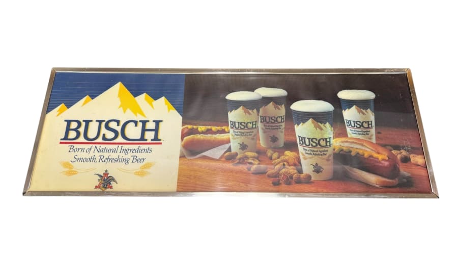 Busch Single-Sided Lighted Plastic Sign for Sale at Auction - Mecum ...