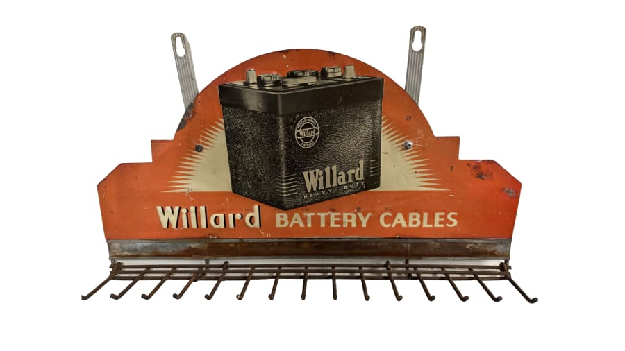 Willard Battery Cables Tin Display for Sale at Auction - Mecum Auctions