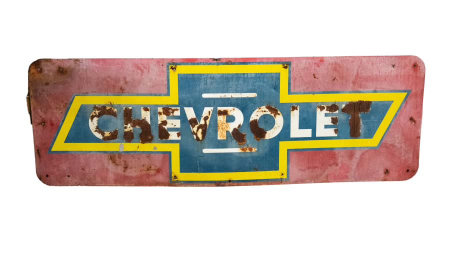 Chevrolet Single-Sided Metal Sign for Sale at Auction - Mecum Auctions