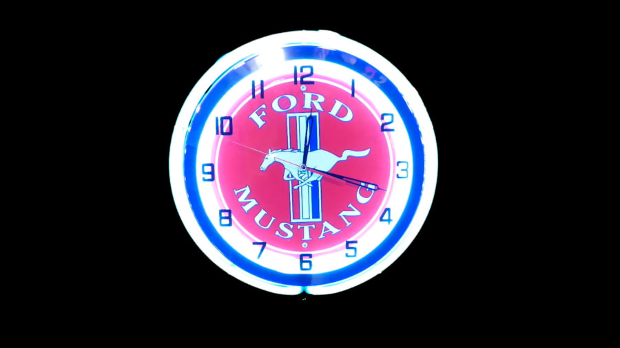Mustang Neon Clock for Sale at Auction - Mecum Auctions