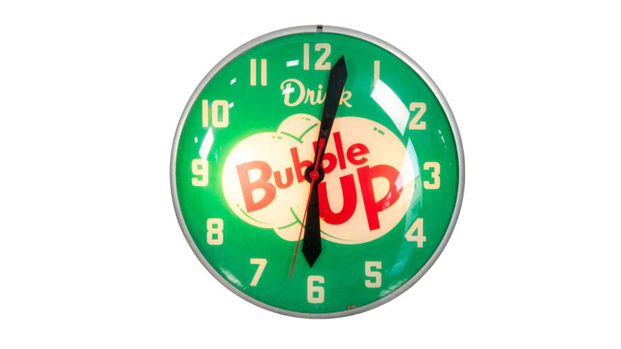 Drink Bubble Up Lighted Clock For Sale At Auction - Mecum Auctions