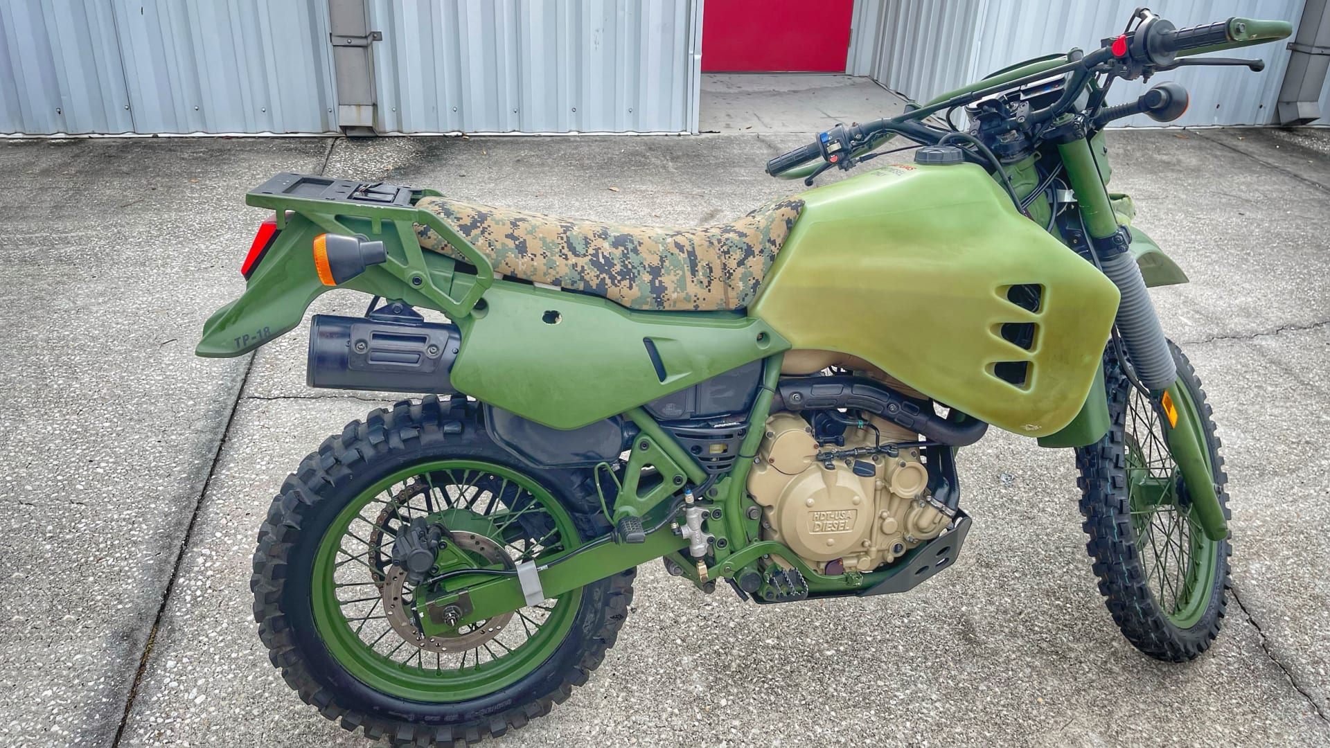 2000 Kawasaki KLR 650-A Diesel HDT Military at Houston 2023 as T44 ...
