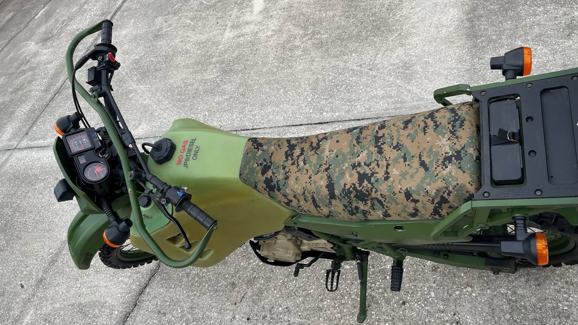 2000 Kawasaki KLR 650-A Diesel HDT Military at Houston 2023 as T44 ...