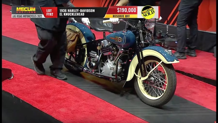 SOLD For $190,000 // 1936 Harley-Davidson EL Knucklehead - Mecum Auctions