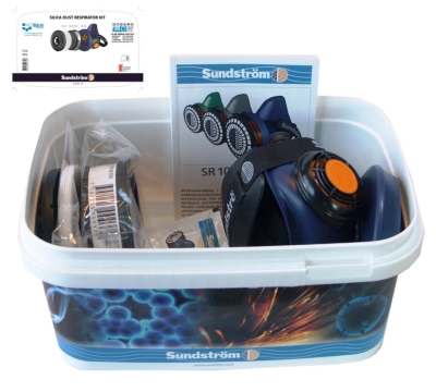 Tasweld | Sundstrom SR100 Half Face Pro Kit in container - ABE1 Filter