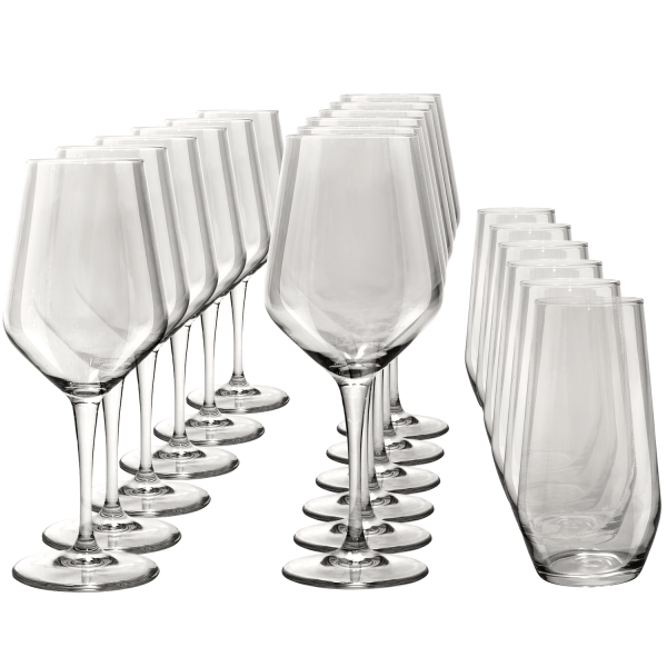 Bormioli Rocco Wine Glasses (Set of 18)