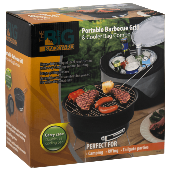 The Big Backyard Portable Barbecue Grill & Cooler Bag