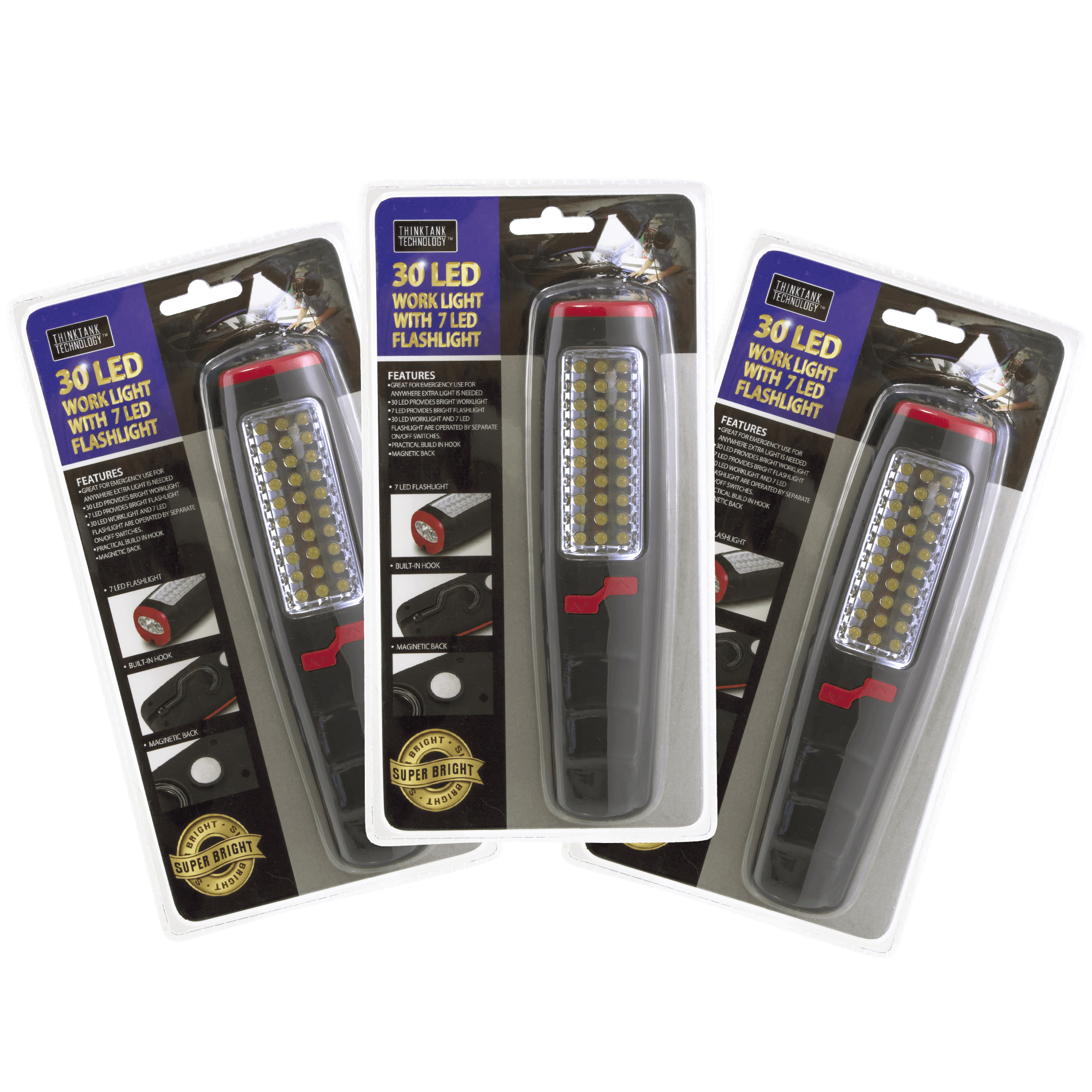 Meh: 3-Pack: Think Tank LED Work Lights