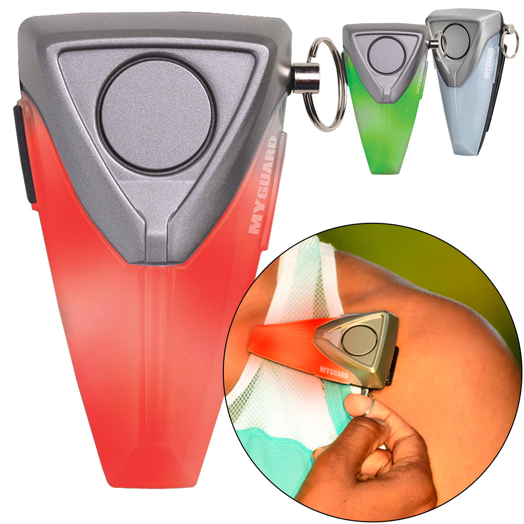 Meh: MyGuard Clip Wearable LED Safety Light & Alarm or Phone Holder & Alarm