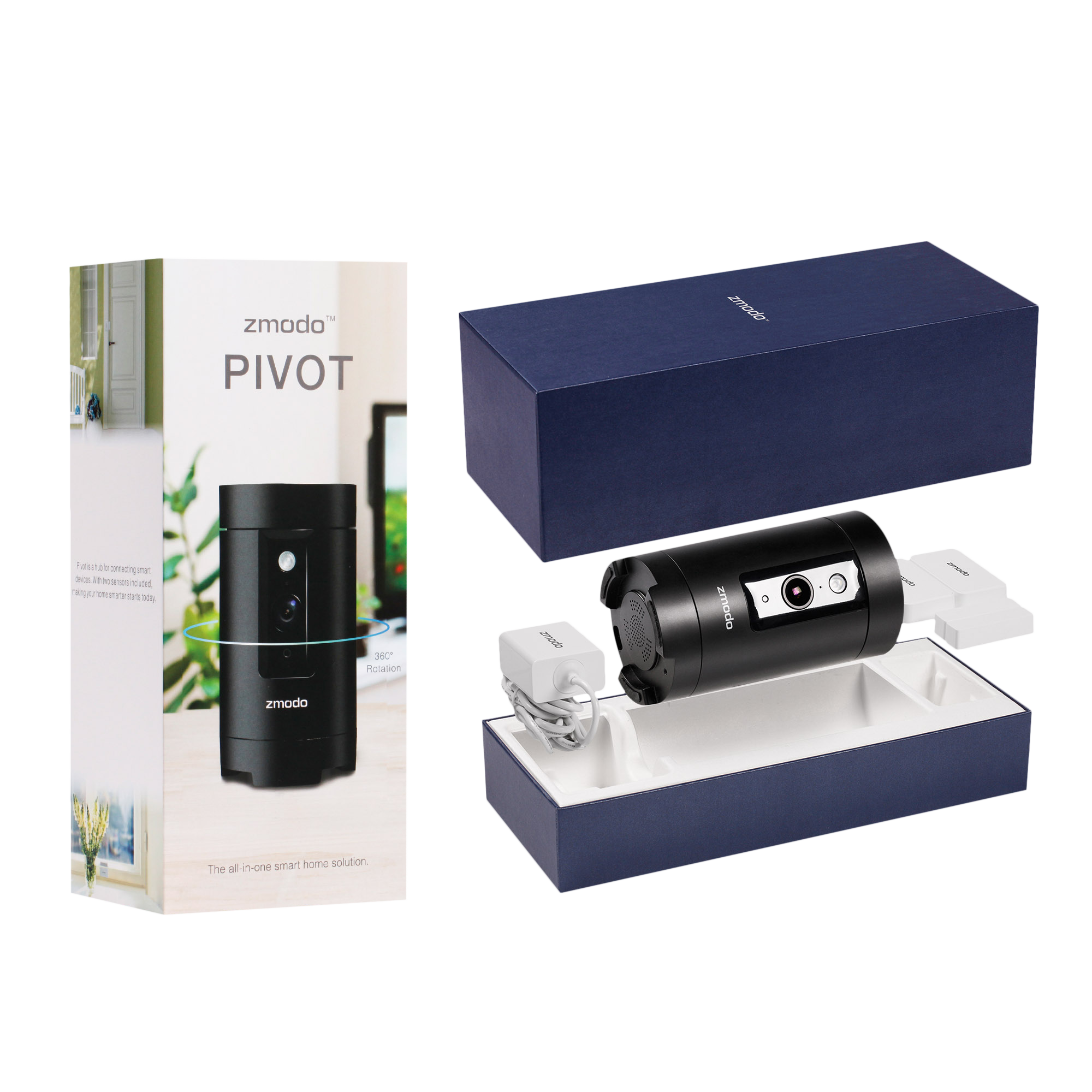 Meh: Zmodo Pivot 1080p 360° WiFi Camera with Smarthub and Window Sensors