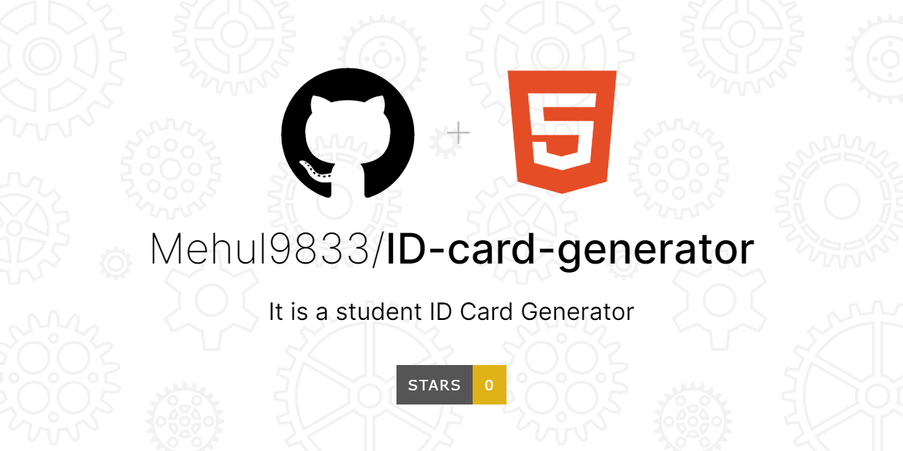 GitHub - Mehul9833/ID-card-generator: ID-card-generator