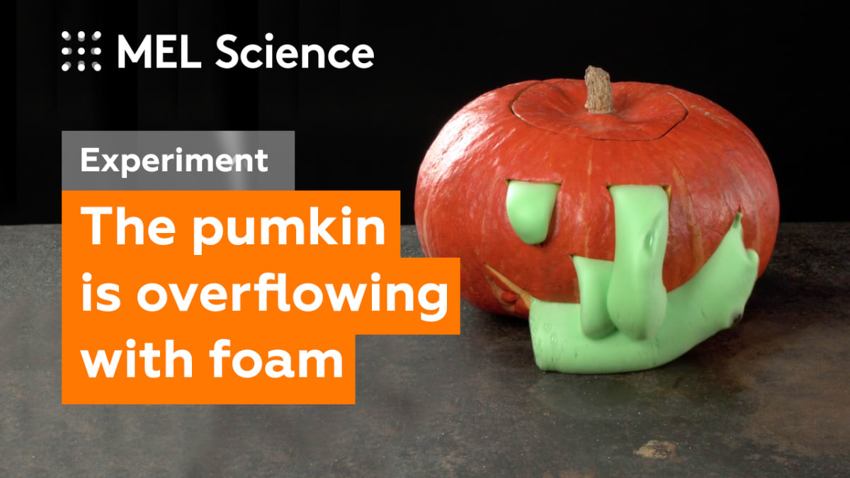 “Foaming Halloween Pumpkin” experiment | MEL Chemistry