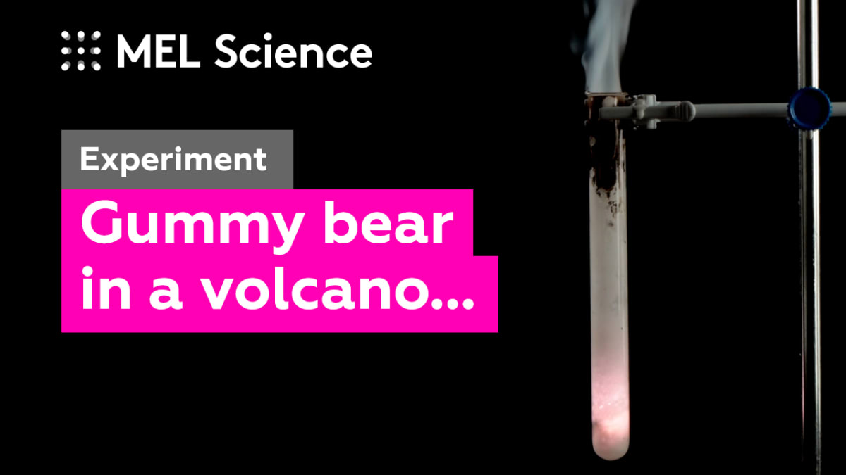 "Gummy bear volcano" experiment | MEL Chemistry