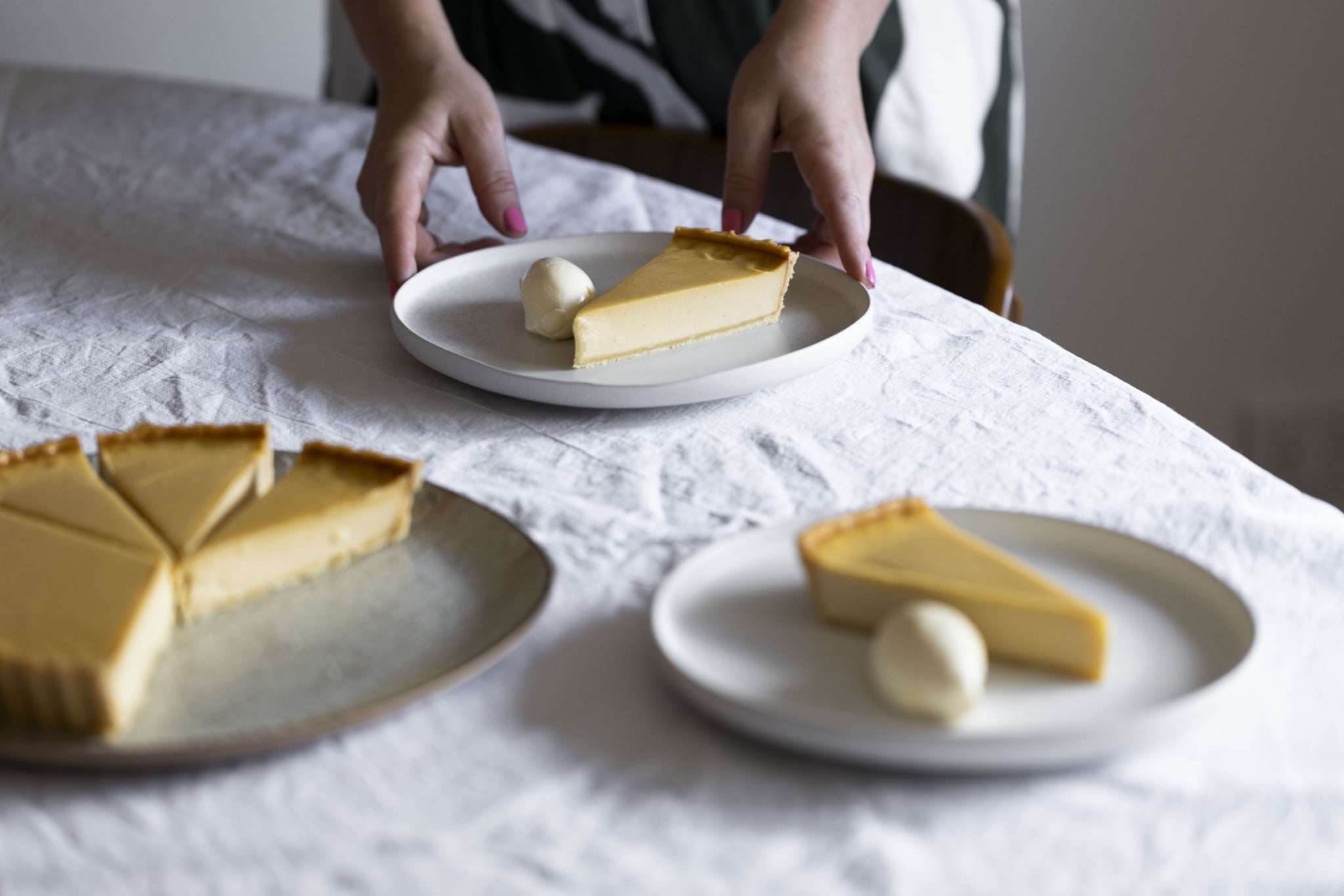 Emelia Jackson's honey custard tart with creme fraiche - Melbourne Food ...