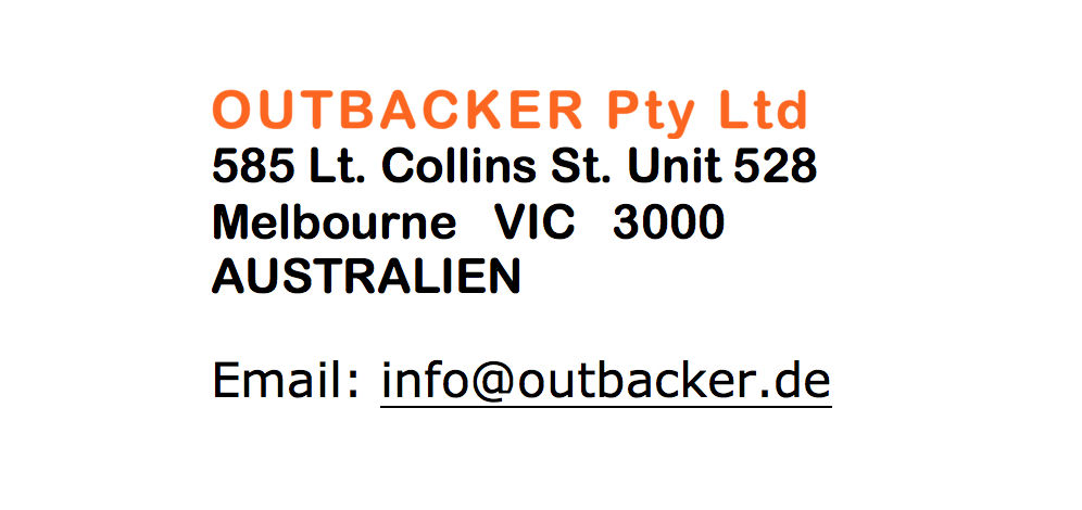 Kontakt - OUTBACKER DownUnder Infos A-Z