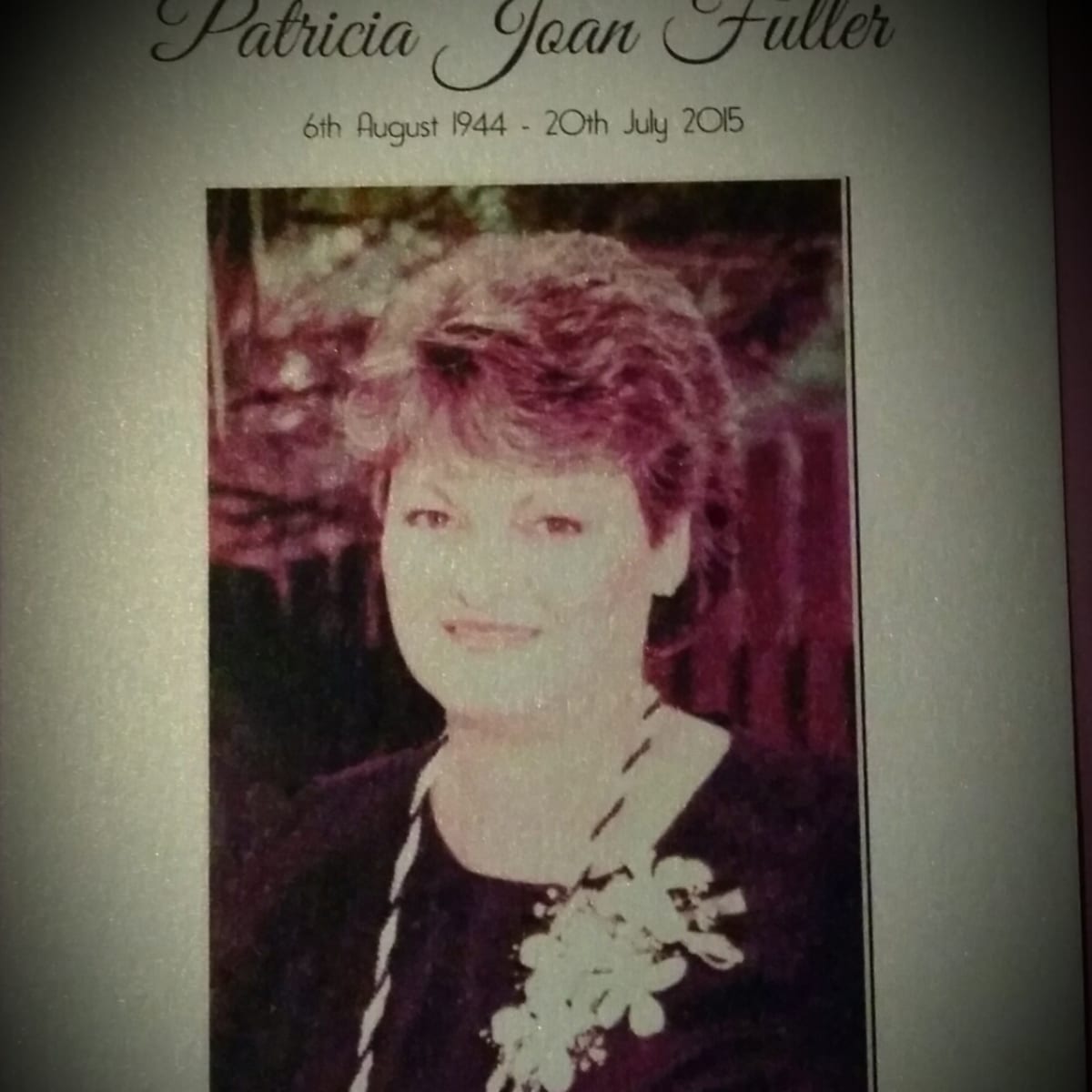 Patricia Joan's Memorial