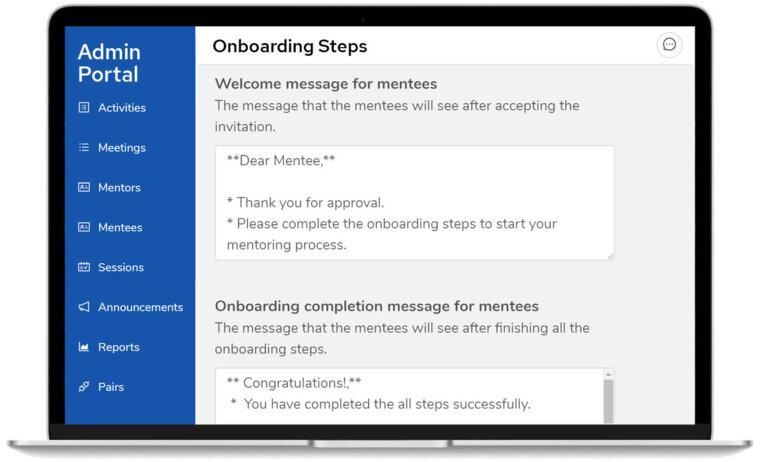 Predefined Sessions To Manage And Track Structured Programs