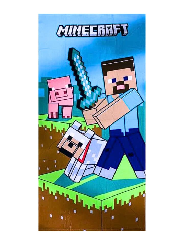 Minecraft Strand-/Badetuch Minecraft Steve - (L) 140 cm x (B) 70 cm in ...