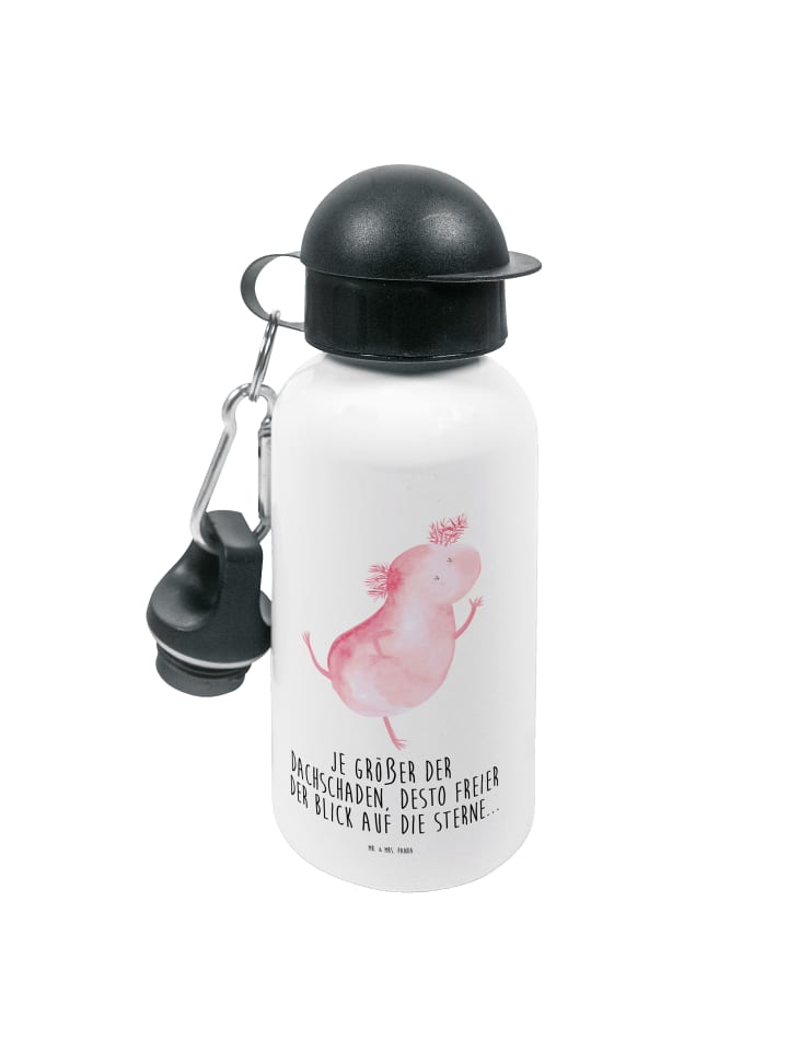 Mr. & Mrs. Panda Kindertrinkflasche Axolotl tanzt mit Spruch in Weiß ... Mr. & Mrs. Panda Kindertrinkflasche Axolotl tanzt mit Spruch in Weiß ...