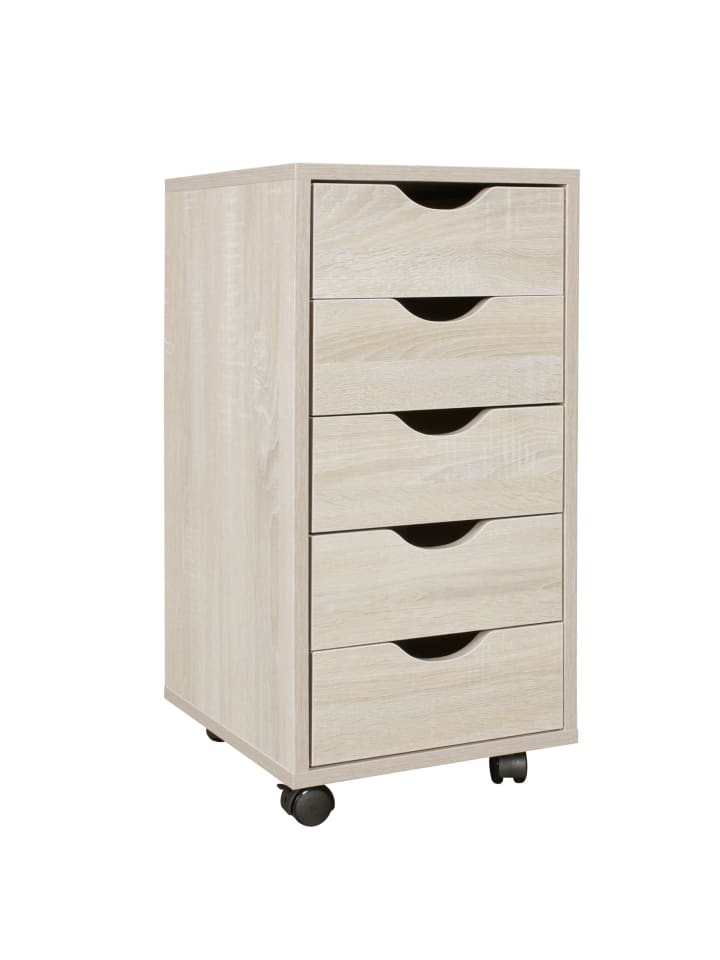 KADIMA DESIGN Bürocontainer, Stilvoller MDF-Holz Stauraum für Büro ...