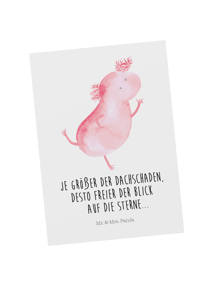 Mr. & Mrs. Panda Postkarte Axolotl tanzt mit Spruch in Weiß günstig ... Mr. & Mrs. Panda Postkarte Axolotl tanzt mit Spruch in Weiß günstig ...