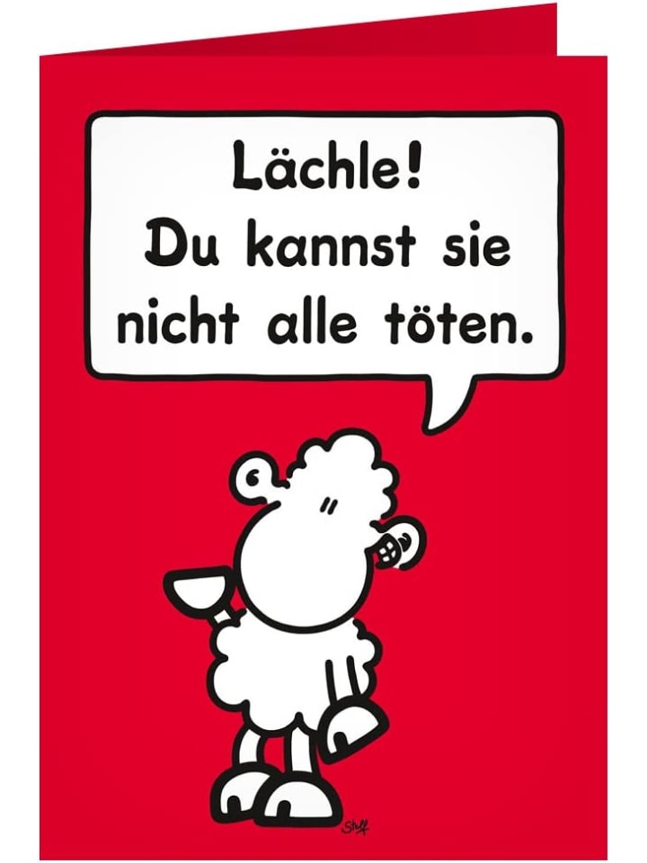Sheepworld Sheepworld XL-Karte mit Motivdruck 12 - 55413 in Rot günstig ...