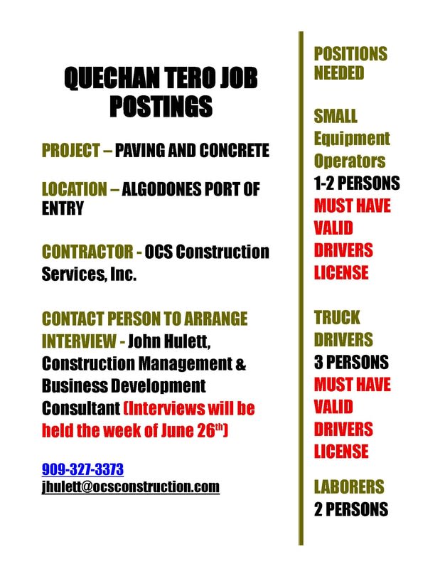 Tribal Employment Resources Officer (TERO) - Fort Yuma Quechan Indian Tribe