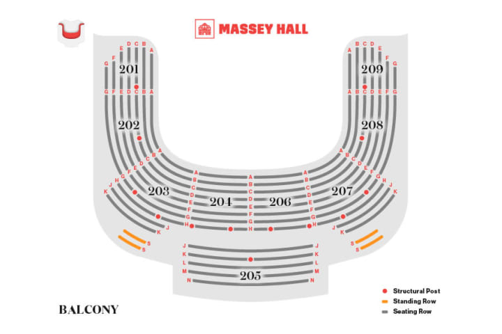 Seating Map | Massey Hall