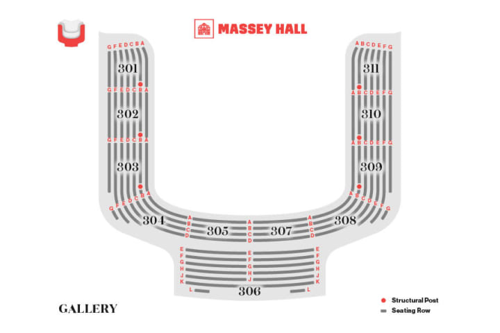 Seating Map | Massey Hall