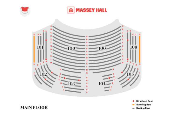 Seating Map | Massey Hall