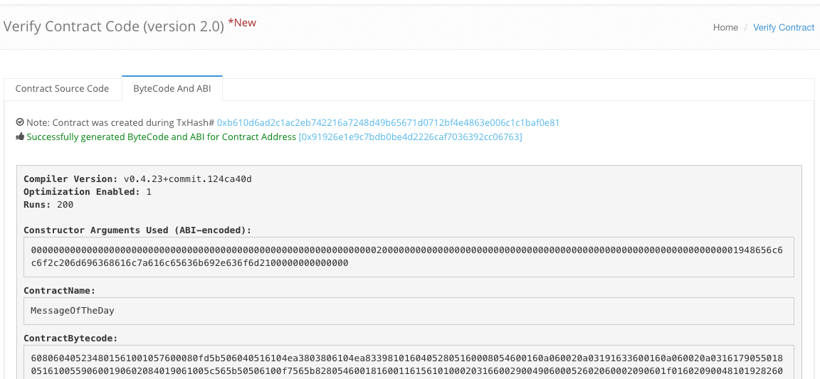 How To Verify Smart Contract On Etherscan Michal Zalecki
