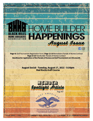 BHHBA Newsletters - Black Hills Home Builders Association, SD