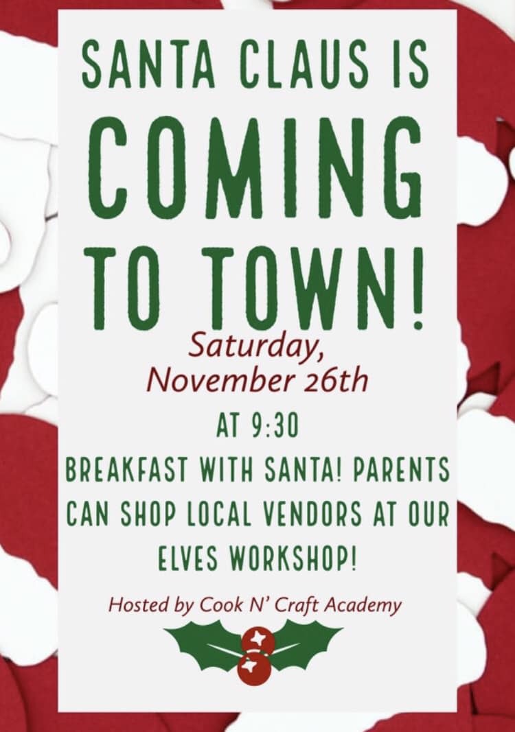 Breakfast with Santa at Cook N' Craft Academy - Loudon County Chamber ...