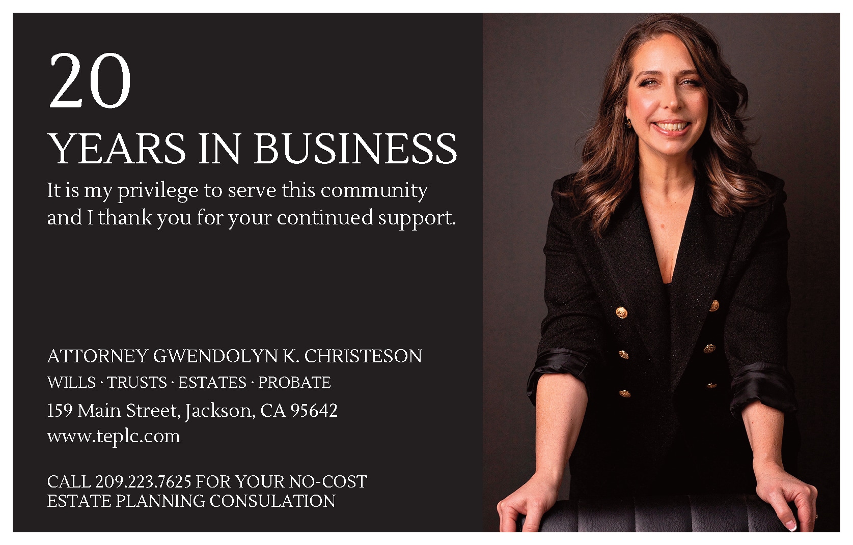 Gwendolyn K. Christeson - Amador County Chamber Gwendolyn K. Christeson - Amador County Chamber