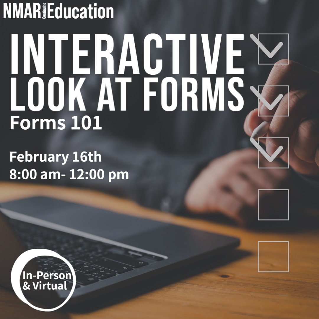 Interactive Look at Forms - Forms 101 - IN-PERSON - education calendar ...