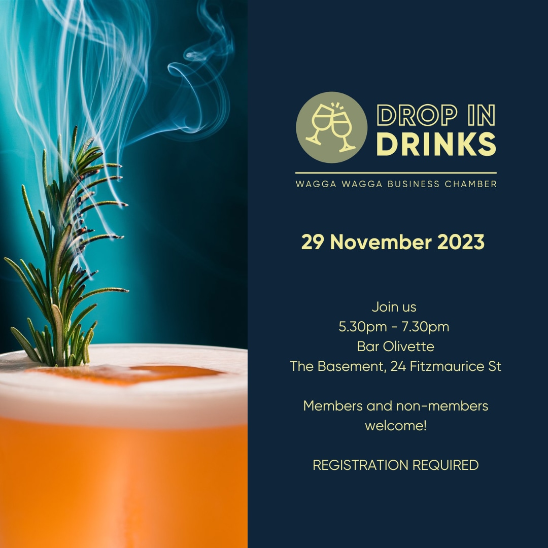 November Drop in Drinks Events Copy – Wagga Wagga Business Chamber