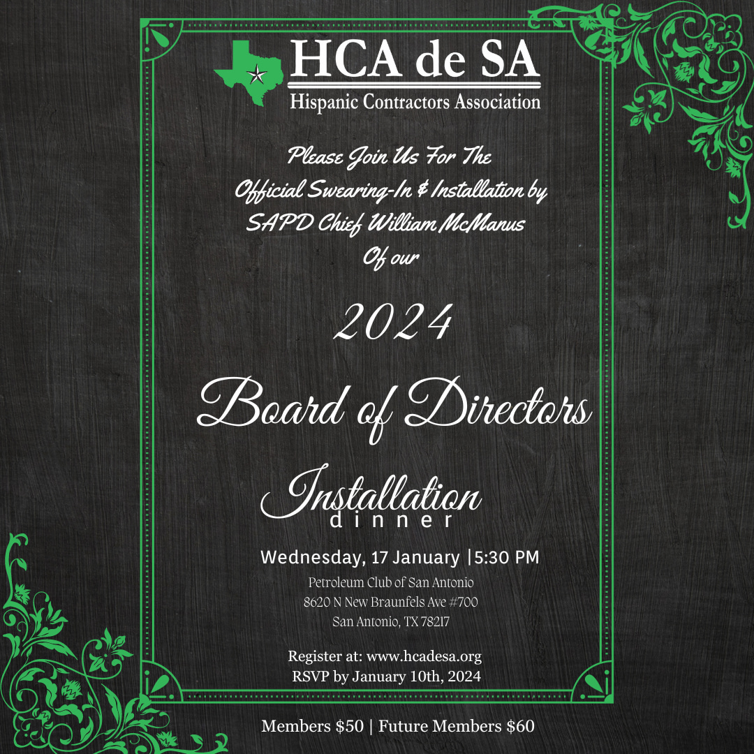 January Member Meeting & Board Installation Dinner - Hispanic ...