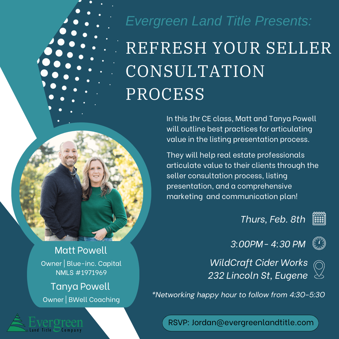 Evergreen Land Title - Refresh Your Seller Consultation Process ...