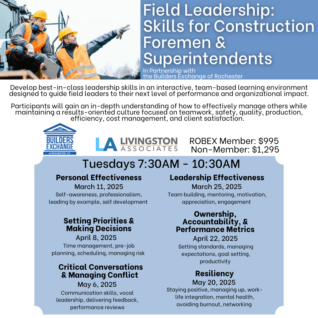 Field Leadership: Skills for Construction Foremen & Superintendents ...