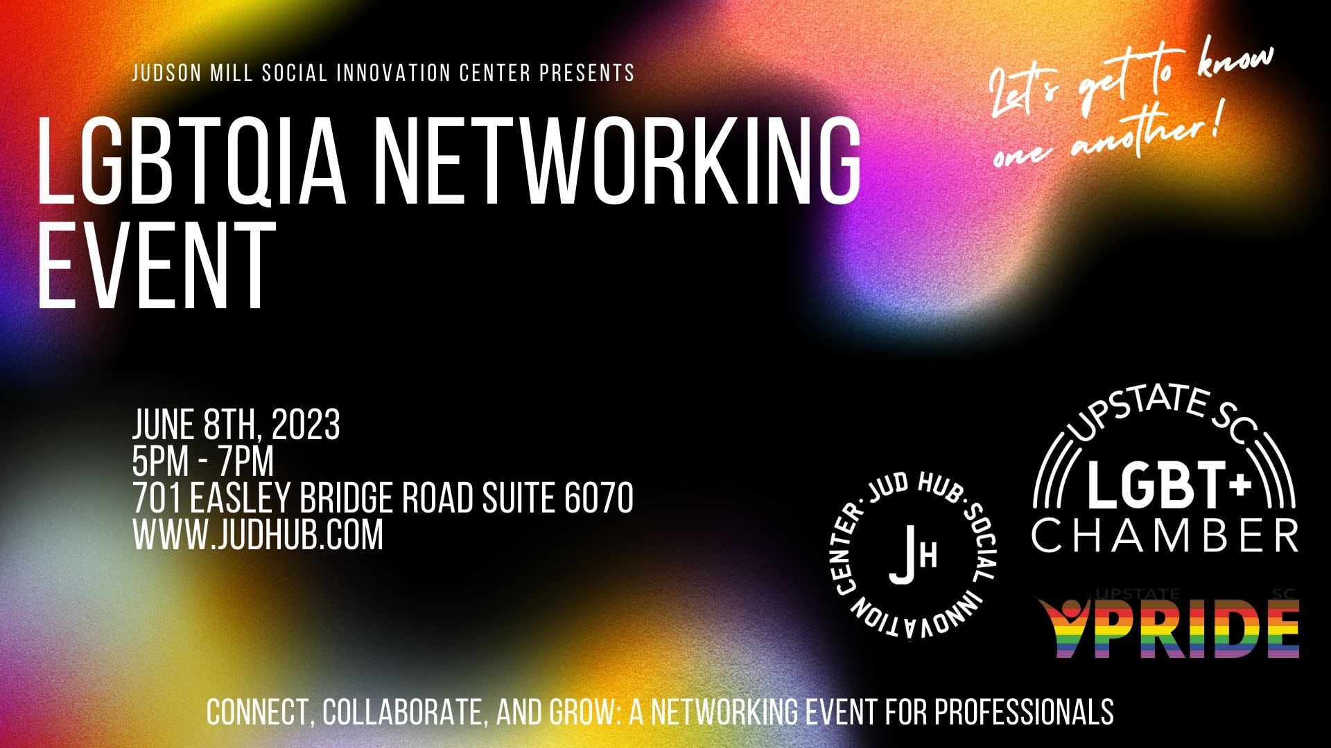 LGBTQ Networking Night at Jud Hub! - Upstate SC LGBT+ Chamber of Commerce